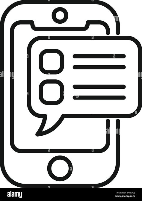 Phone Assignment Icon Outline Vector Test Paper Stock Vector Image
