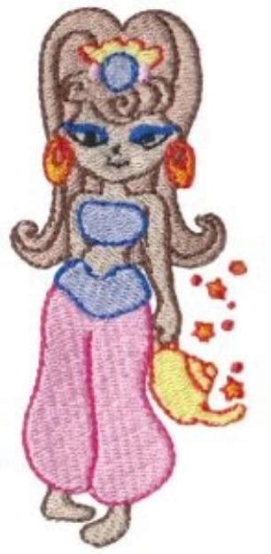 Blonde Genie Machine Embroidery Design Embroidery Library At