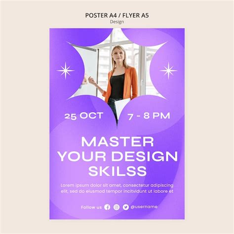 Free Psd Design Strategy Poster Template