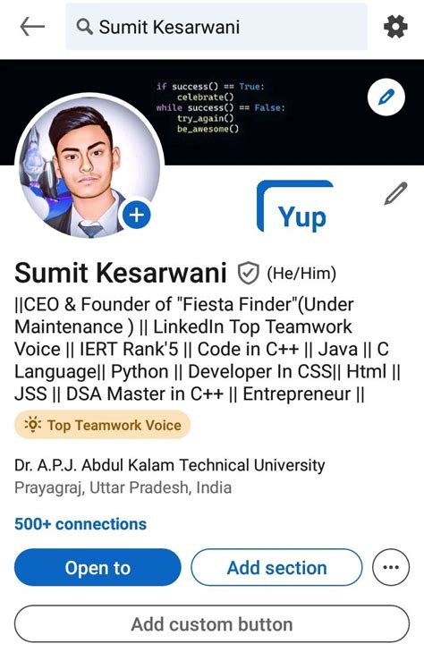 Linkedin Badge Teamwork Voice By Linkedin Sumit Kesarwani Posted On