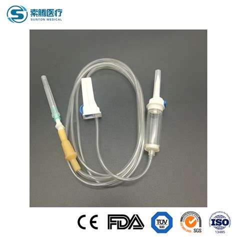 Sunton IV Set Polymed China Burette Type Infusion Set Factory Medical