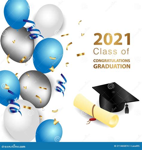 Enhorabuena Por Tu Graduación Clase De 2021 Gorra De Graduación Y