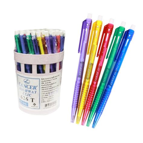 ปากกาลูกลื่น แลนเซอร์ 626t 0 5มม 50ด้าม แพ็ค Like Office