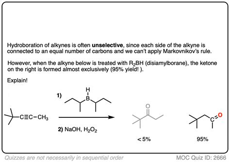 Alkyne Hydroboration With R2bh Master Organic Chemistry