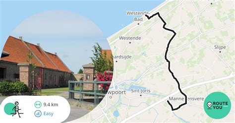 Mannekensvere Middelkerke Recreatieve Wandelroute RouteYou