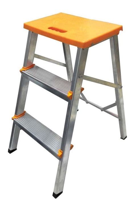 Banquinho Domestico Escada Banqueta Degraus Agata Aluminio Frete grátis