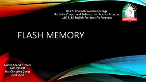 Flash Memory Ppt