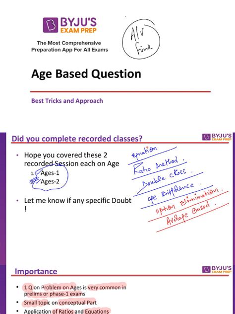 Age Based Quantitative Aptitude Problems Pdf