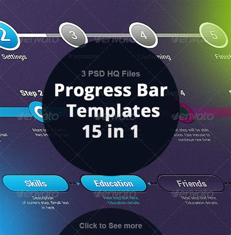 Step By Step Progress Bar Template By Bugsster GraphicRiver