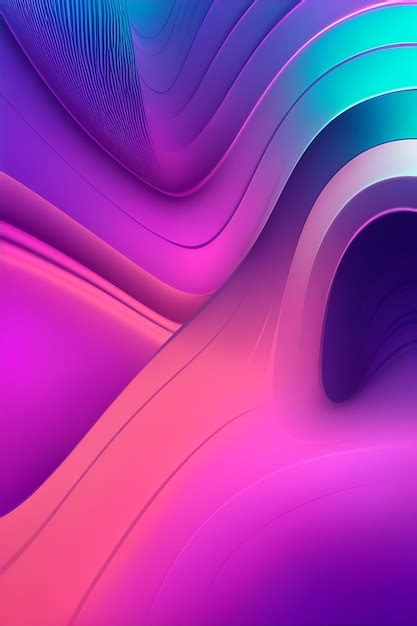 Premium Ai Image Gradient Wave Background