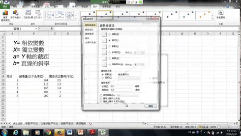 線性回歸excel Youtube