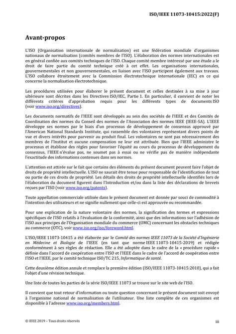 ISO IEEE 11073 10415 Health Informatics Device Interoperability Part 10415 Personal Health