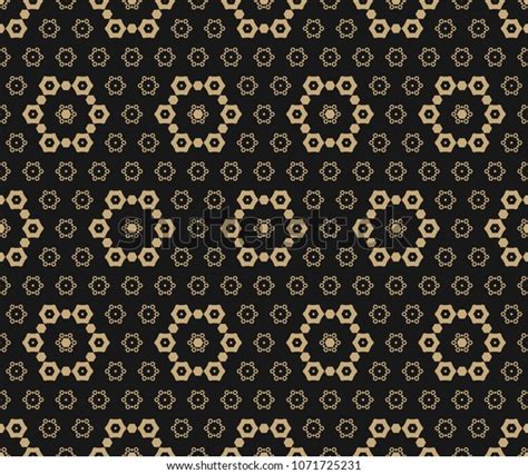 Vector Golden Seamless Pattern Luxury Black Stock Vector Royalty Free