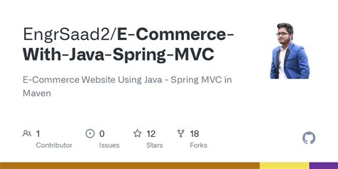 Github Engrsaad2e Commerce With Java Spring Mvc E Commerce Website Using Java Spring Mvc
