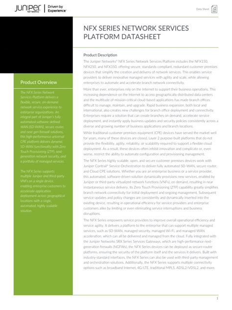 Nfx Series Network Services Platform Datasheet Pdf Virtual Private