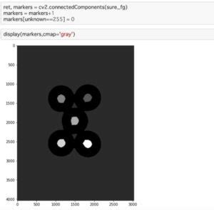 PythonOpenCVでWatershedアルゴリズムと物体のセグメンテーション
