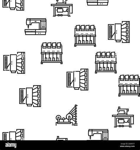 Textile Production Collection Icons Set Vector Stock Vector Image And Art Alamy