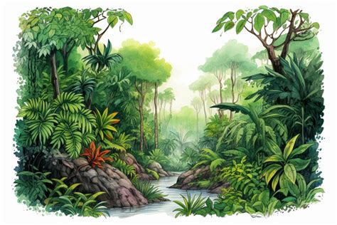 How To Draw A Rainforest In 8 Easy Steps Yonderoo