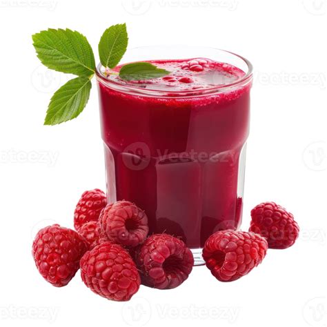 Raspberry Juice Front View Isolate On Transparency Background 51688782 Png
