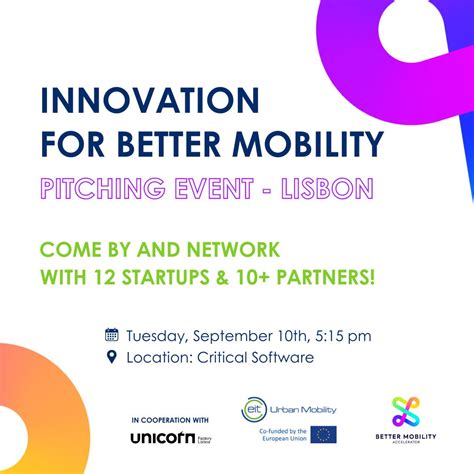Mobility Innovation Networking Startup Bettermobility Lisbon