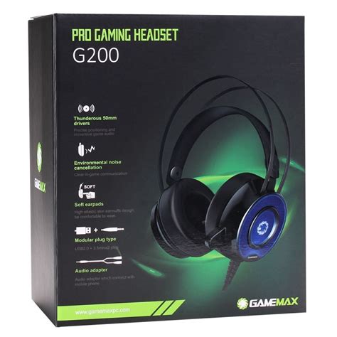 GameMax G200 RGB Gaming Headset With Mic - DigiDirect