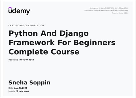 Sneha Soppin On Linkedin Python Udemy