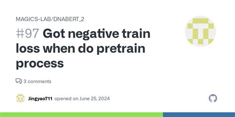 got negative train loss when do pretrain process · issue 97 · magics