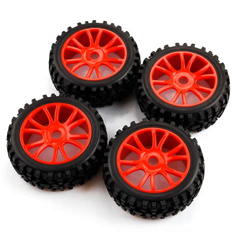 4× Rc 1 8 Scale Off Road Car Buggy Tires 17mm Hex Wheels For Redcat Hsp