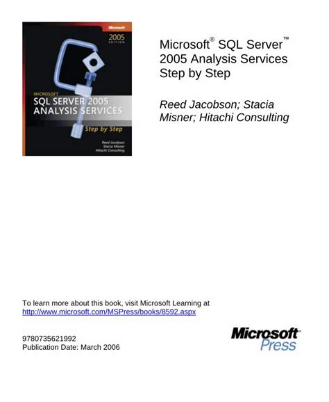 pdf sample content from microsoft sql server 2005 analysis services
