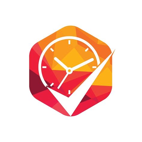 Modelo De Logotipo De Vetor De Gerenciamento De Tempo Vetor Premium