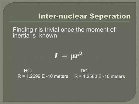 Vibrational Rotational Spectrum Of Hcl And Dcl Pptx