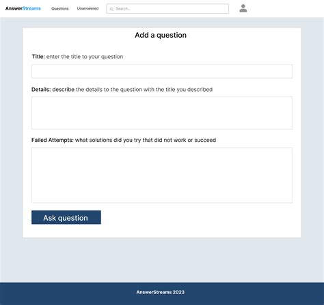 Github Iano Thedev Answerstreams Question Answer Model Website