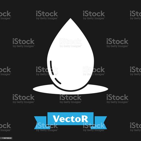 검은 색 배경에 격리 된 화이트 오일 드롭 아이콘입니다 벡터 일러스트레이션 0명에 대한 스톡 벡터 아트 및 기타 이미지 0명 가솔린 개념 Istock