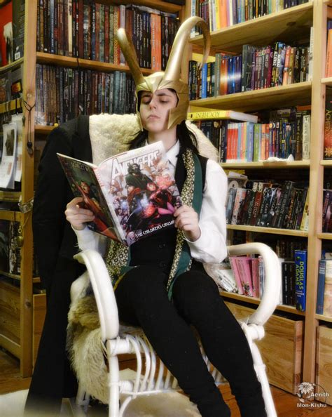 Loki Cosplay Reading An Avengers Comic By Mon Kishu On Deviantart