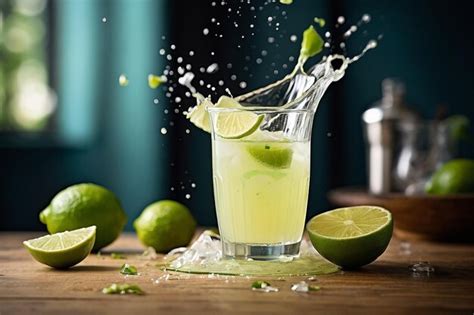 Default Lime Juice With A Splash Of Key Lime Juice Premium Ai Generated Image
