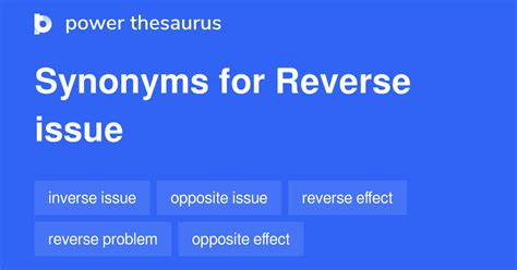 Reverse Issue Synonyms 10 Words And Phrases For Reverse Issue