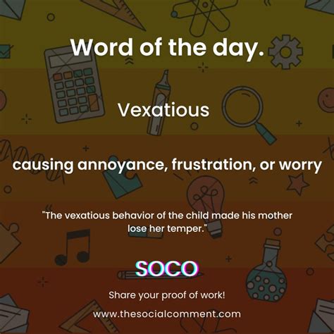 Soco On Linkedin Annoying Irritating Wordoftheday Vocabulary