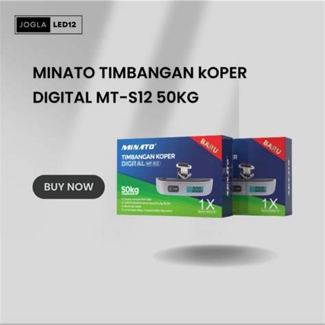 Jual Timbangan Koper Digital Digital Scale Travel Minato 50 Kg Mt S12