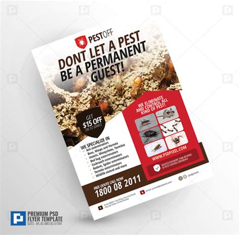 Pest And Insect Control Flyer Psdpixel