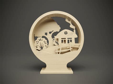 Wood Parametric Village For Cnc Machine 3d Model By Malibusan