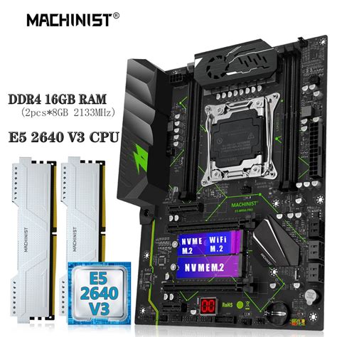 Machinista mr9a pro placa mãe combo kit xeon e5 2640 v3 cpu lga 2011 3