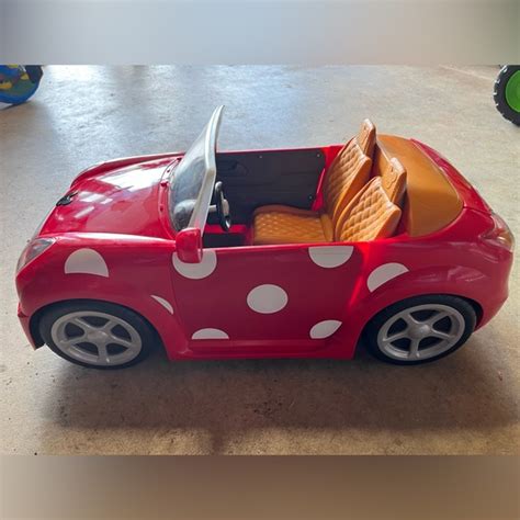Disney Toys Disney Ily Minnie Mouse Red White Polka Dot Coupecar