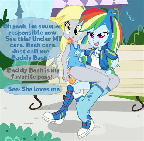 3003758 Safe Artist Juicebarx Derpy Hooves Rainbow Dash Human