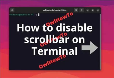 Disable Scrollbar On Linux Terminal Ubuntu Guide
