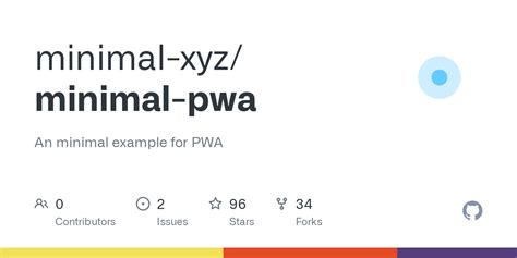 github minimal xyz minimal pwa an minimal example for pwa