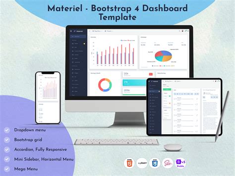 Boost Your Webapp With A Bootstrap Admin Template Materiel