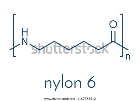 Polycaprolactam Nylon 6 Polymer Chemical Structure Stock Vector Royalty Free 1167386512