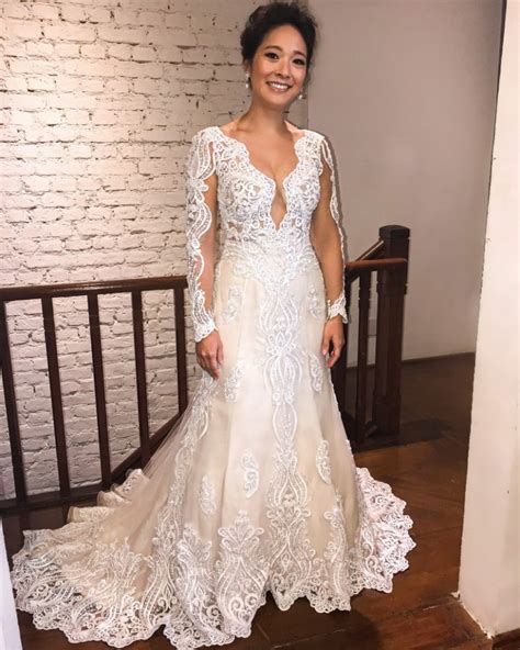 Vestido De Noiva Nude Conhe A As Pe As Mais Incr Veis Para Inovar
