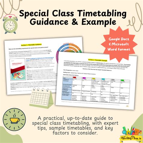 Teacher Planning For Special Classes And Special Schools In Ireland