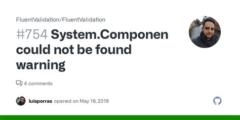 System Componentmodel Primitives Could Not Be Found Warning Issue Fluentvalidation
